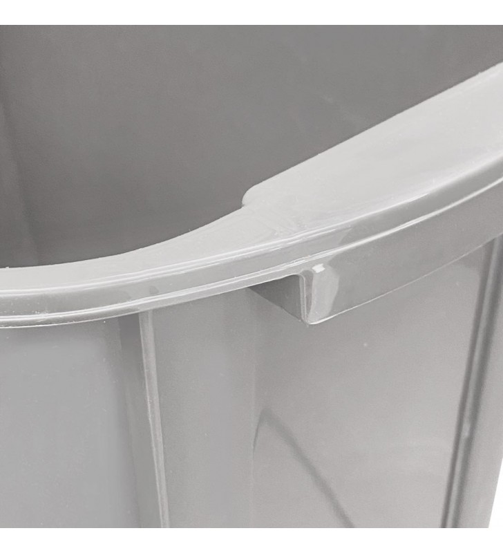 CESTO RECTANGULAR 20L GRIS 8415GR