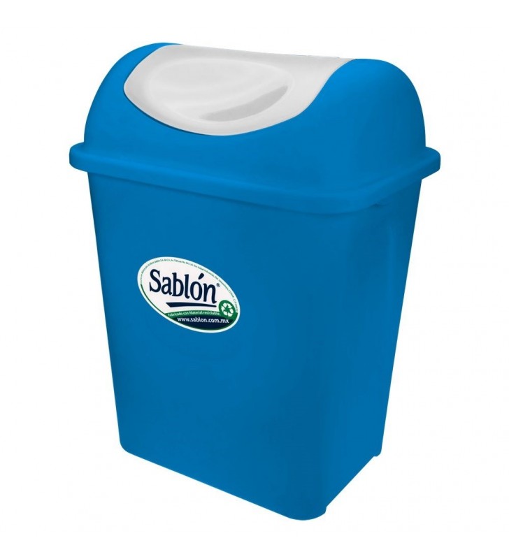 CESTO MEDIANO BALANCIN 17 LITROS AZUL TRASLUCIDO 8660AZ