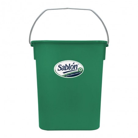 CUBETA RECTANGULAR 19L VERDE 8227VD