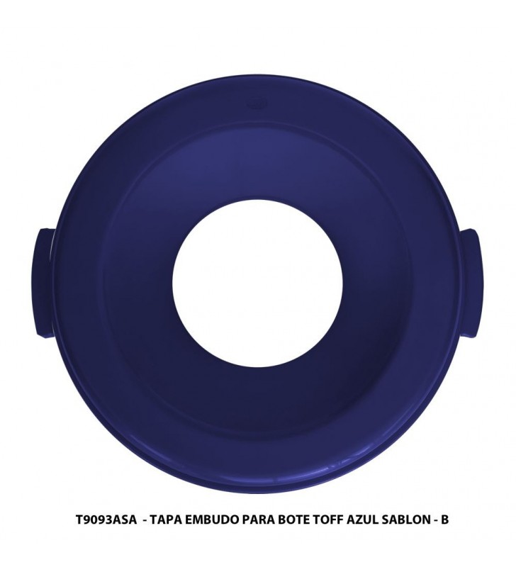 TAPA EMBUDO CESTO TOFF AZUL SABLON T9093ASA