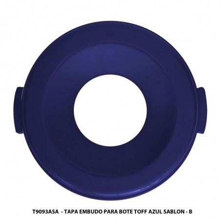 TAPA EMBUDO CESTO TOFF AZUL SABLON T9093ASA