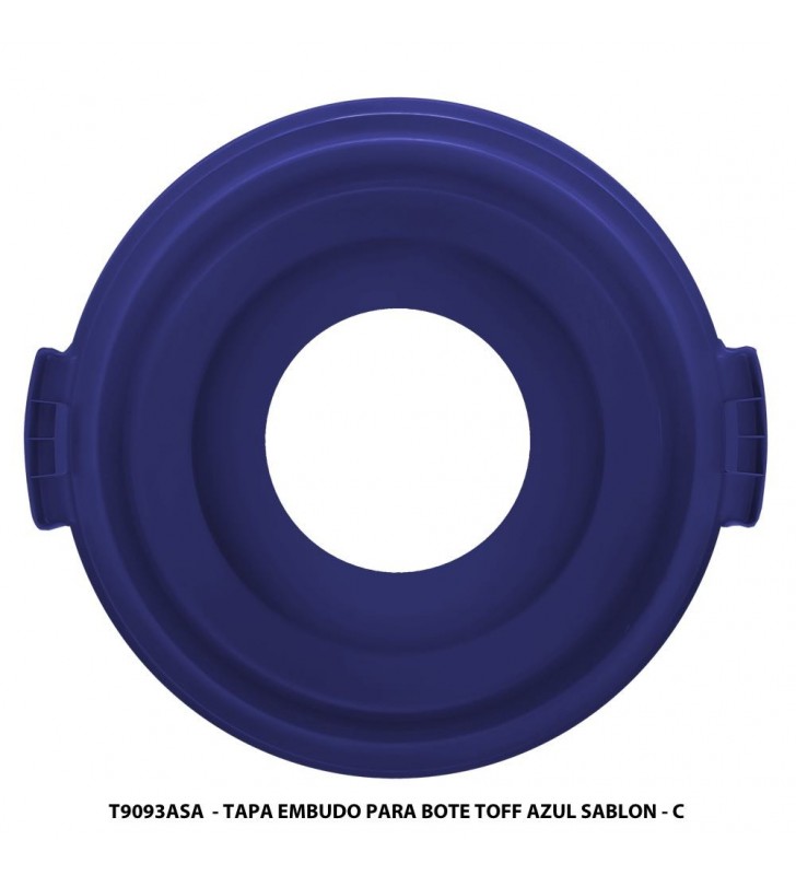 TAPA EMBUDO CESTO TOFF AZUL SABLON T9093ASA