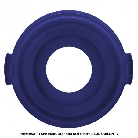 TAPA EMBUDO CESTO TOFF AZUL SABLON T9093ASA
