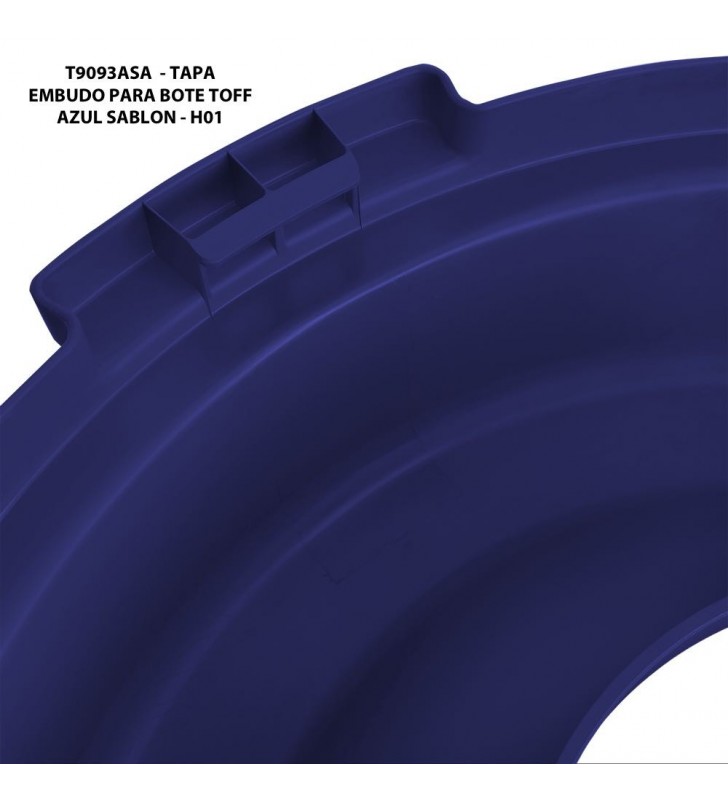 TAPA EMBUDO CESTO TOFF AZUL SABLON T9093ASA