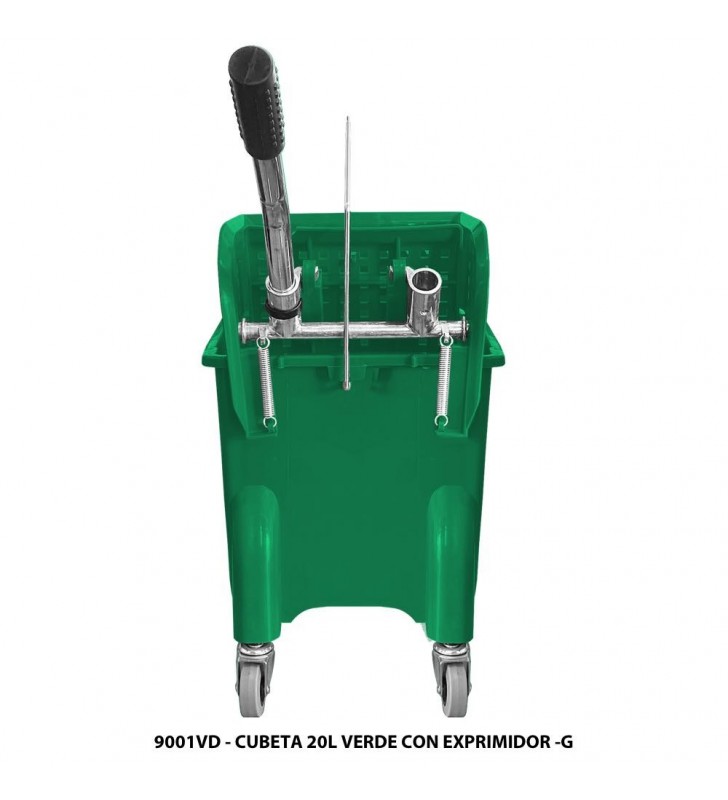 CUBETA EXPRIMIDORA COLOR VERDE 20 LITROS 9001VD