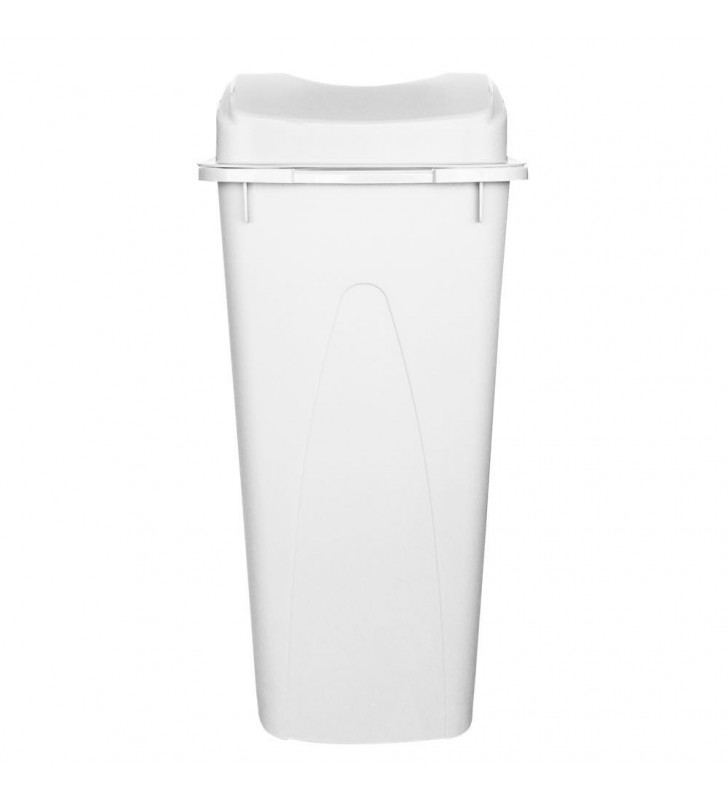 CESTO 80 LITROS BLANCO CON TAPA ELIPTICA BLANCA 8472BL