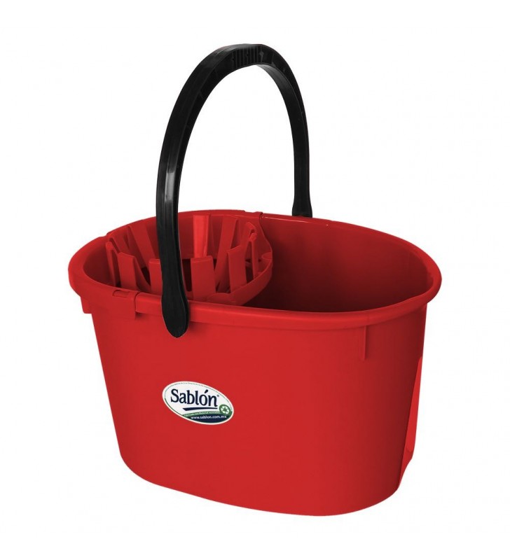 CUBETA CON EXPRIMIDOR 17 LITROS ROJO 9179RJ